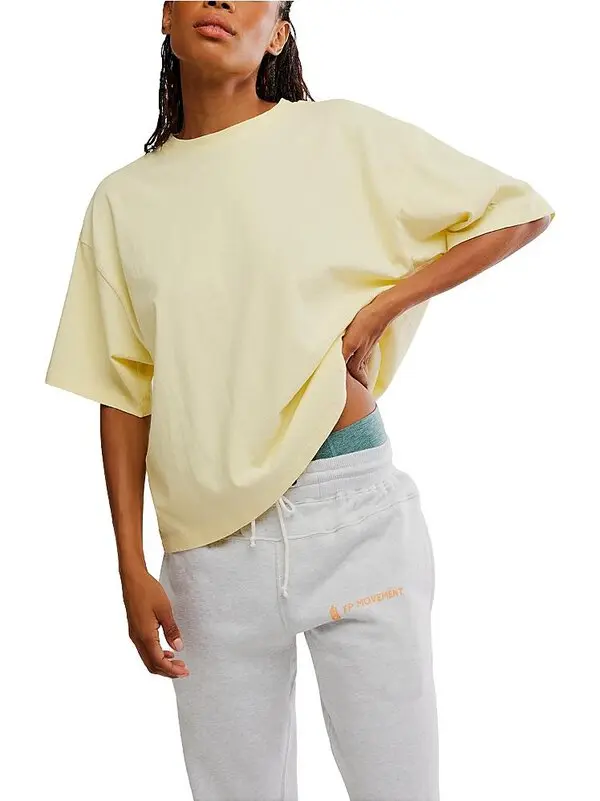 Free People Boxy Tee - Sunlit Yellow