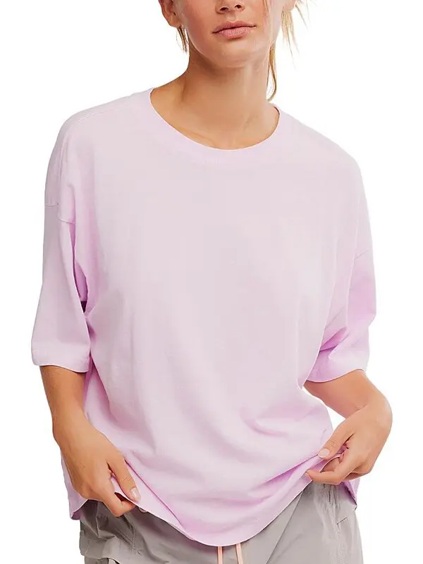Free People Boxy Tee - Ultra Violet