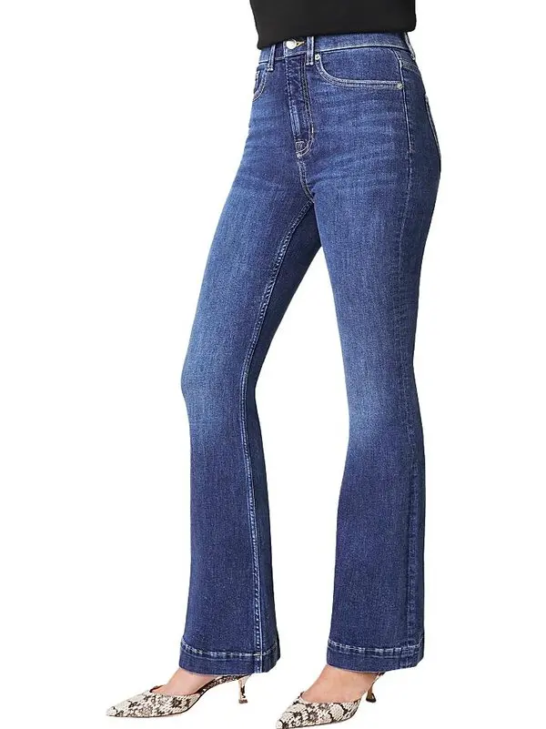 Spanx High-rise Flare Jeans - Medium Indigo