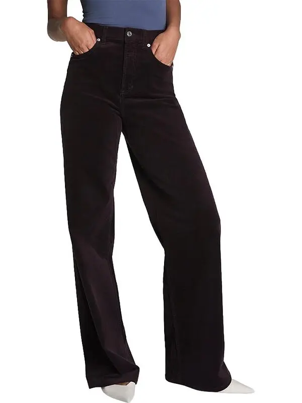 Spanx Corduroy Wide Leg Pants - Truffle Brown