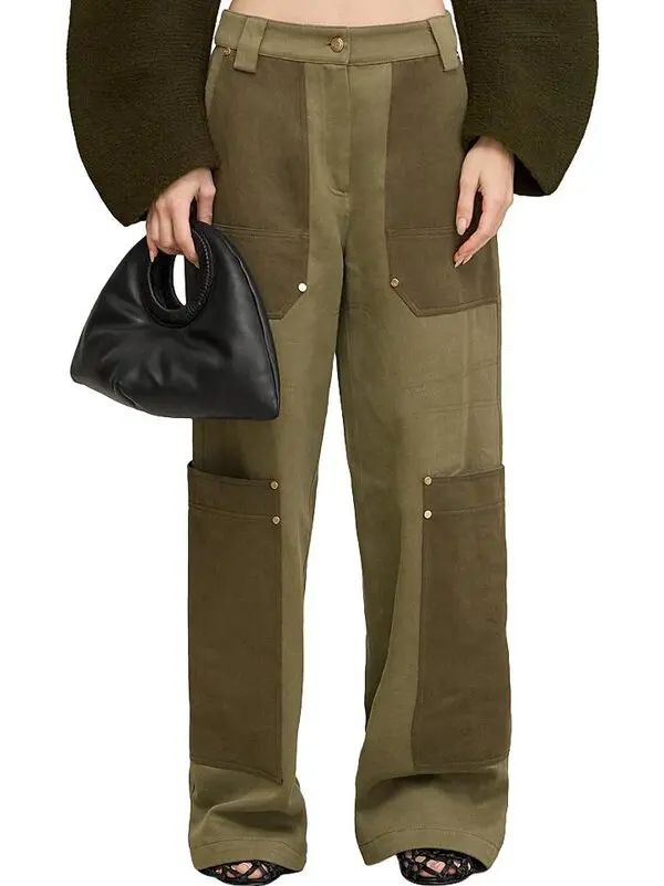 Cult Gaia Wynn Oversized Pocket Pants - Rosemary Multi