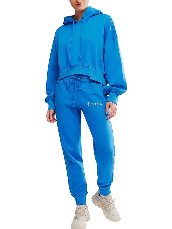 Free People Undefeated Hoodie & Jogger Pants Set - Light Cobalt