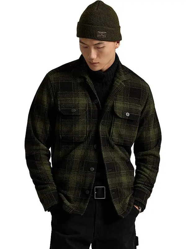 Polo Ralph Lauren Plaid Pile Fleece Shirt Jacket - Multi