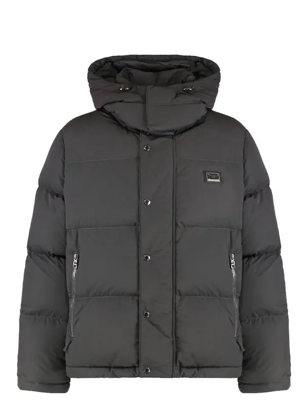 Dolce & Gabbana Padded Technical Fabric Jacket - Grey