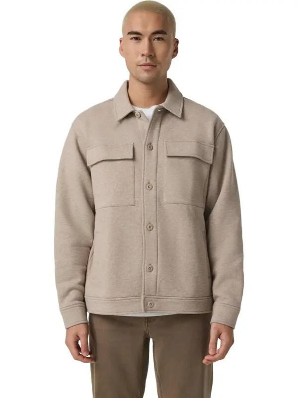 Vuori Seaside Shirt Jacket - Acorn Heather