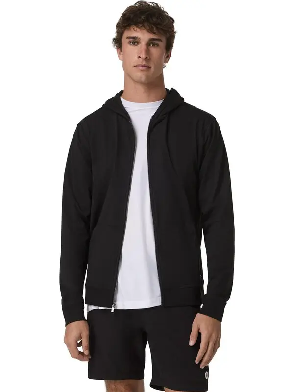 Vuori Coronado Full Zip Hoodie 2.0 - Black Heather