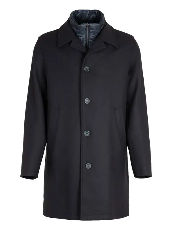 Herno Wool Coat - Blue