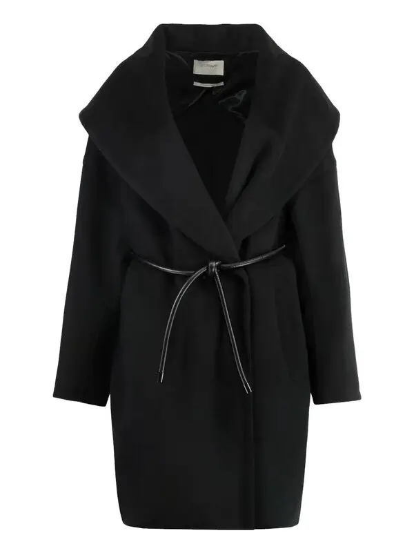 Sportmax Luciana Shawl-collar Coat - Black