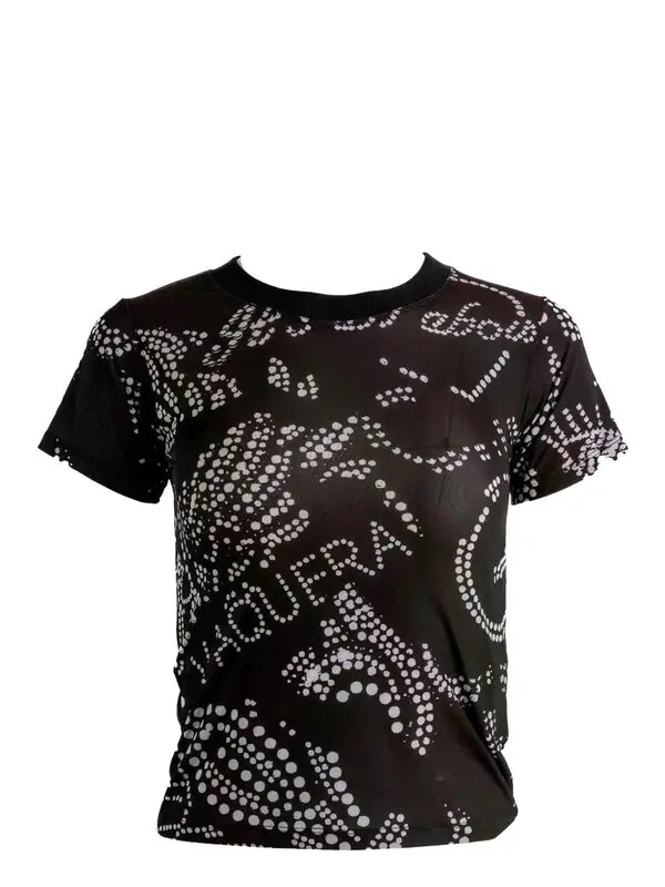 Vaquera Graphic Print T-shirt - Black