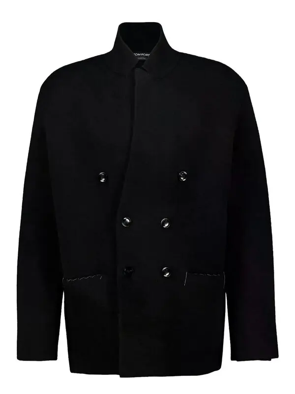 TOM FORD Button-fastening Jacket - Black