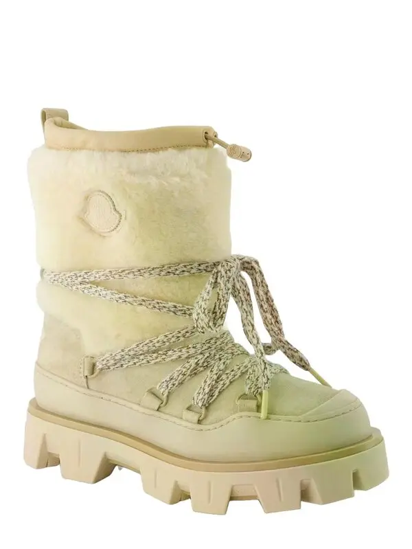 Moncler Peak Après Shearling Ankle Boots - Neutrals