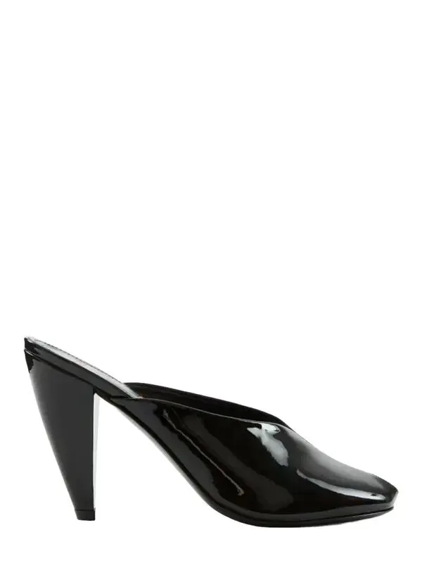 JUDE Patent-leather Open-toe Sandals - Black