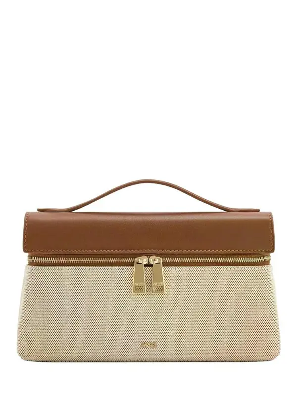 Jw Pei Top-handle Canvas Clutch - Neutrals