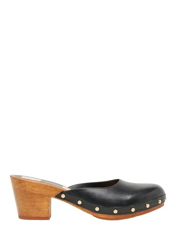 DOLCEVITA Camyn Mules - Black Leather