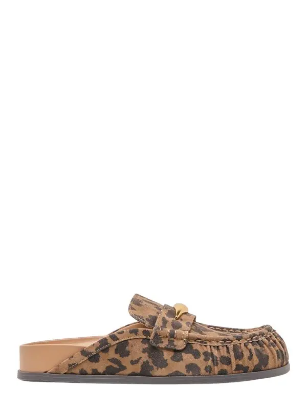 DOLCEVITA Jodero Flats - Brown Leopard Printed Suede
