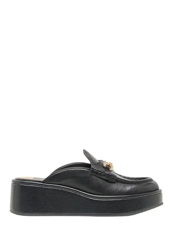 DOLCEVITA Dorrel Platform Loafers - Black Leather