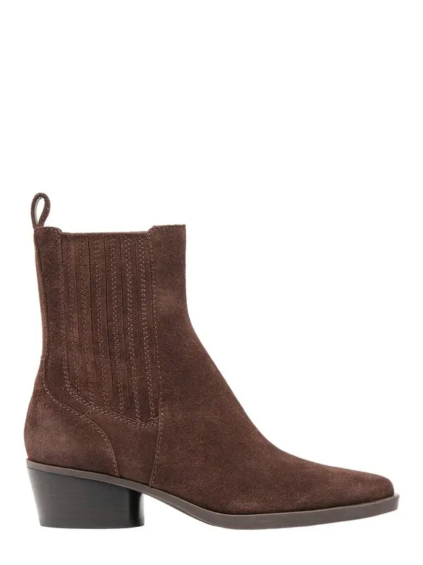DOLCEVITA Faint H2o Ankle Booties - Dk Brown Suede