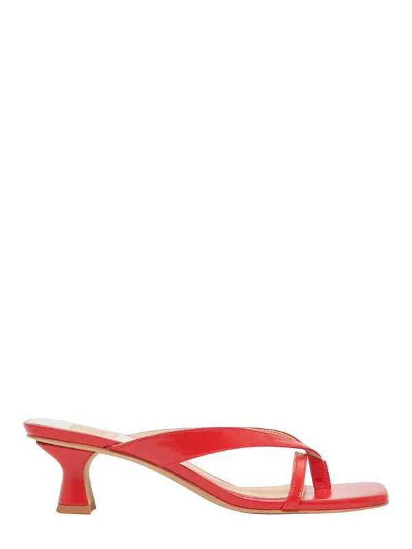 DOLCEVITA Brevel Heeled Sandals - Chili Leather