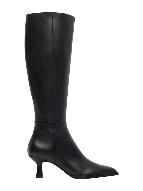Dolce Vita Auggie Knee High Boots - Black Leather