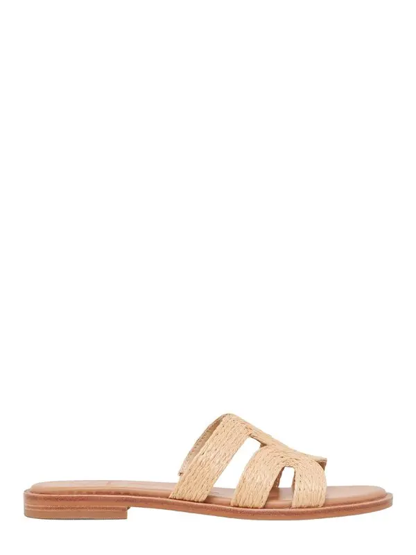 DOLCEVITA Emon Woven Sandals - Lt Natural Raffia
