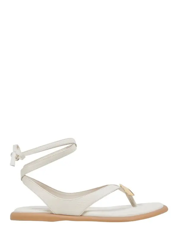 DOLCEVITA Judy Lace-up Sandals - Bone Leather