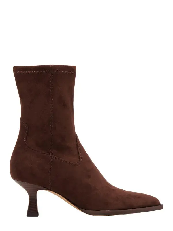 DOLCEVITA Arya Ankle Boots - Dk Brown Stella Suede