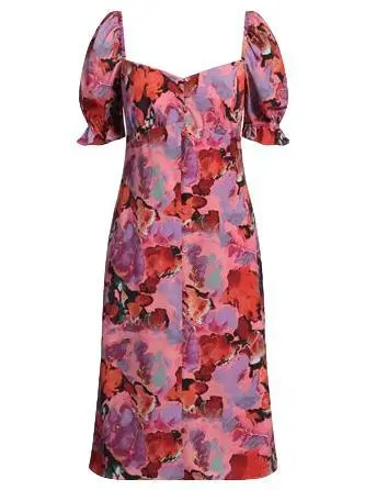 Paul Smith Floral-print Crepe Midi Dress - Pink