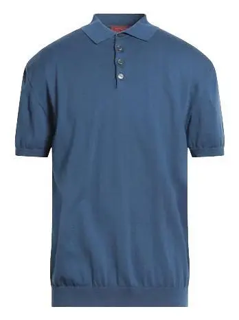DANIELE FIESOLI Polo Shirt Slate Cotton - Slate Blue