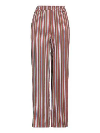 NIU Wide-leg Striped Pants - Red