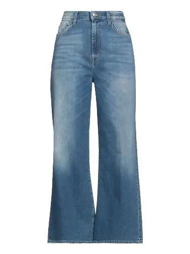 7 For All Mankind Wide Leg Jeans - Blue