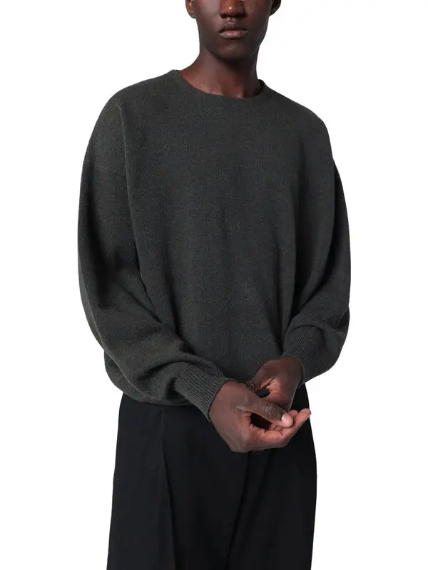 Fear Of God Crewneck Sweater In Virgin Wool - Black