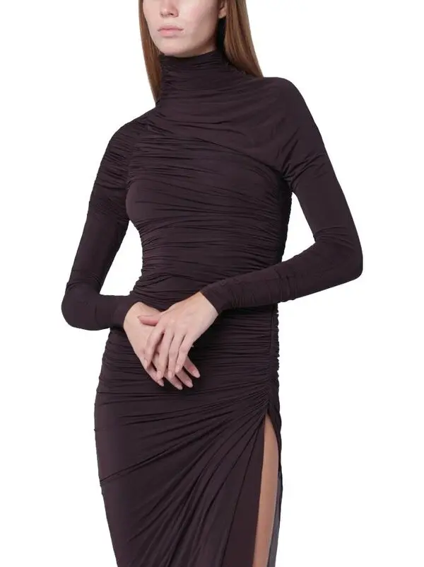 FRANCESCO MURANO Draped Stretch Jersey Body - Purple