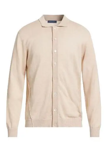 DANIELE FIESOLI Linen And Cotton Knit Cardigan - Beige