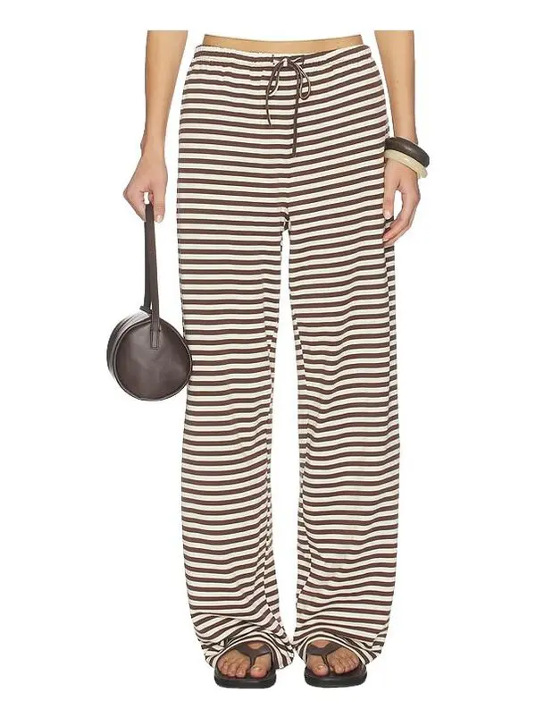 Lioness Bloom Pant - Dark Chocolate Stripe