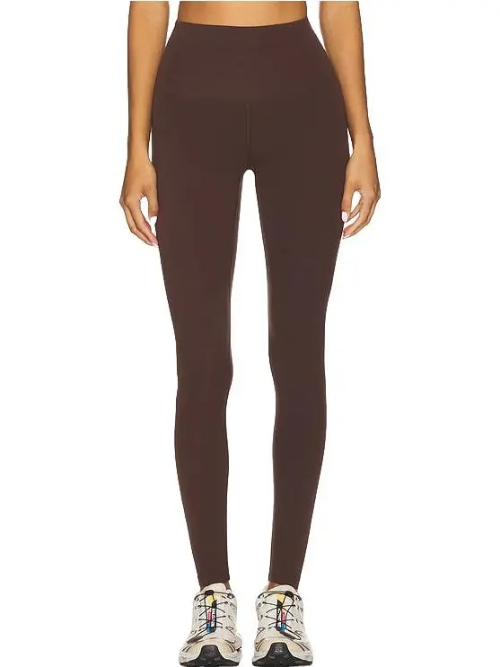 Year Of Ours Studio Everyday Legging In Brown - Dark Oak