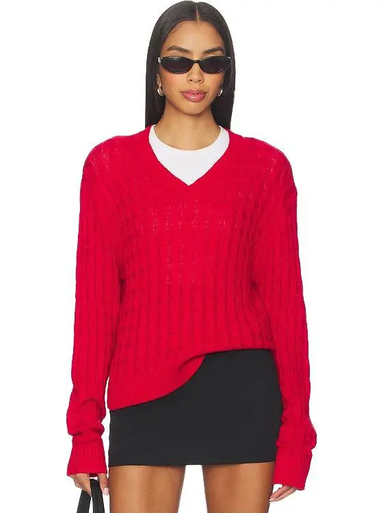 Frankies Bikinis Prince Cable Knit Sweater - Heartstrings