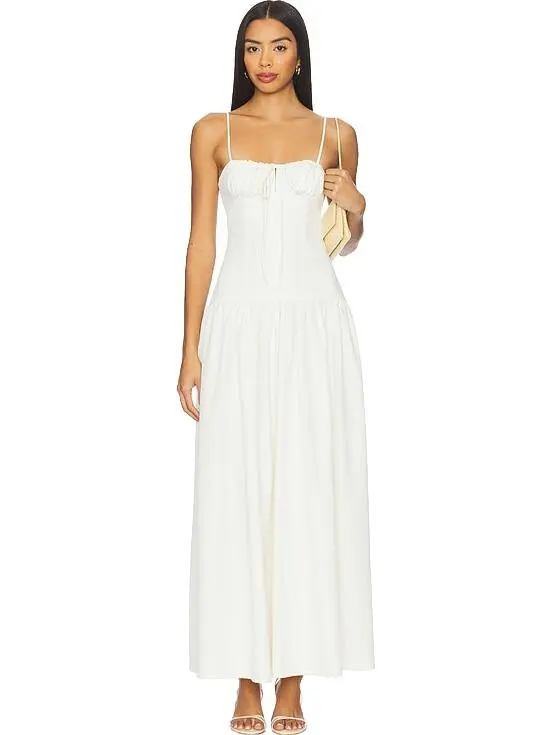 SNDYS Lelessa Maxi Dress - Vanilla