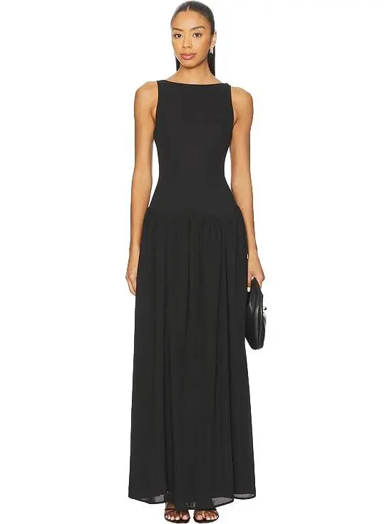ALL THE WAYS Karoline Maxi Dress - Black
