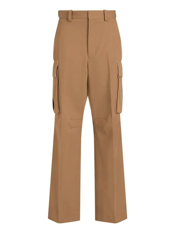 Victoria Beckham Cotton-twill Cargo Pants - Light Brown
