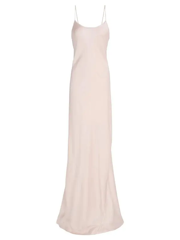 Victoria Beckham Satin-crepe Gown - Blush
