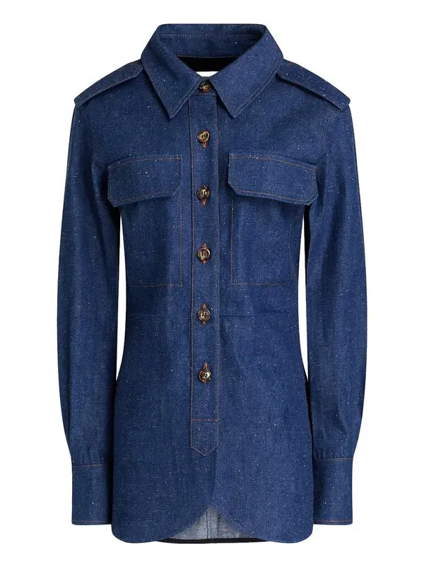 Victoria Beckham Denim Shirt - Mid Denim