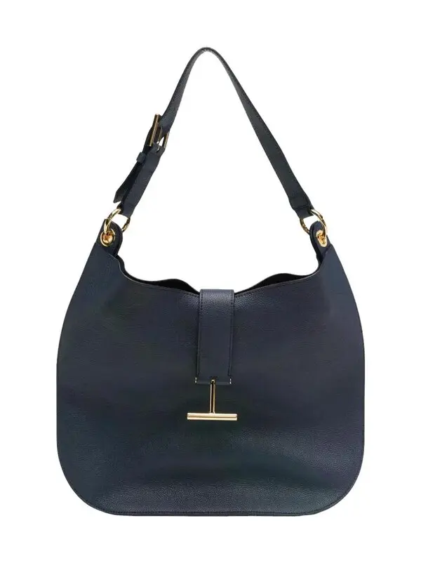 TOM FORD Large Tara T-bar Buckle Shoulder Bag - Blue