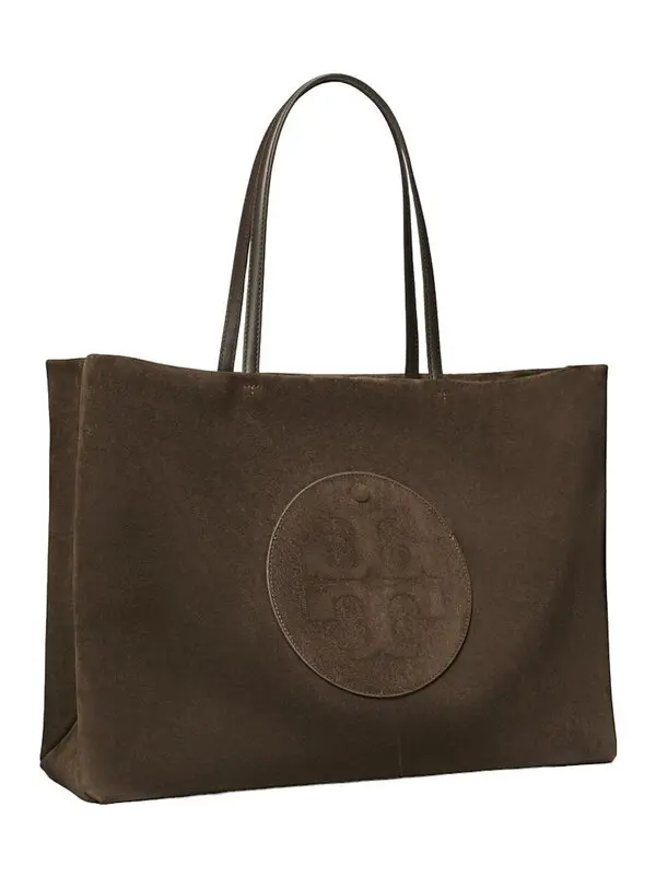 Tory Burch Ella Suede Tote - Pine Bark