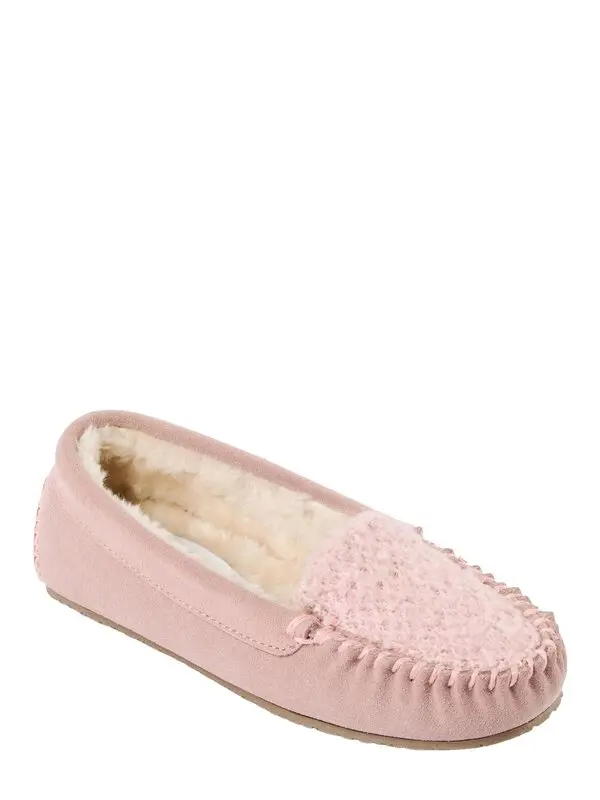 Minnetonka Cosi Faux Shearling Slipper - Blush