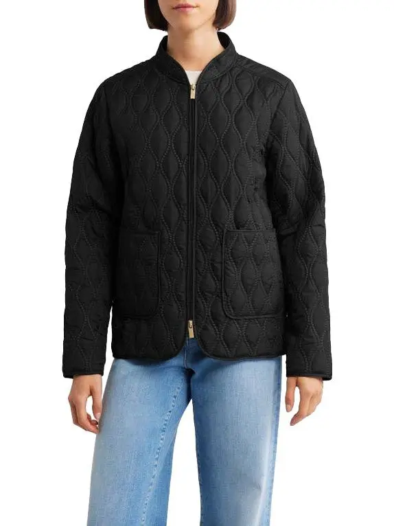 ILSE JACOBSEN Aros 06 Quilted Jacket - Black