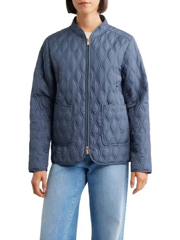 ILSE JACOBSEN Aros 06 Quilted Jacket - Ombre Blue