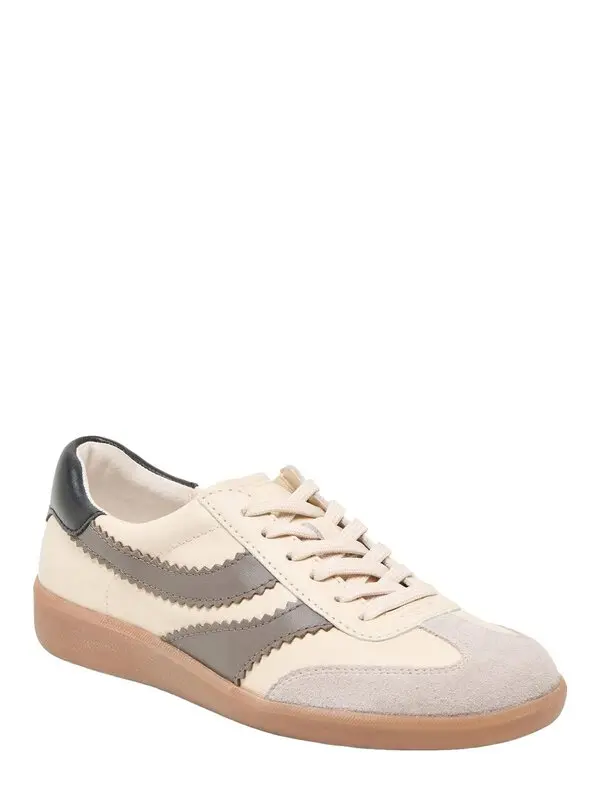 Dolce Vita Merit Low Top Sneakers - White/grey Leather