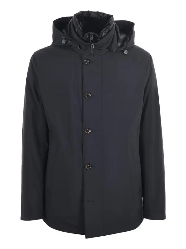 MONTECORE Technical Fabric Coat - Black