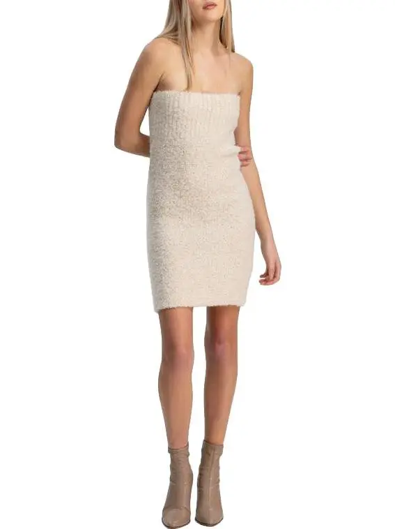 PIETRO BRUNELLI Bouclé Maternity Minidress - Almond Milk
