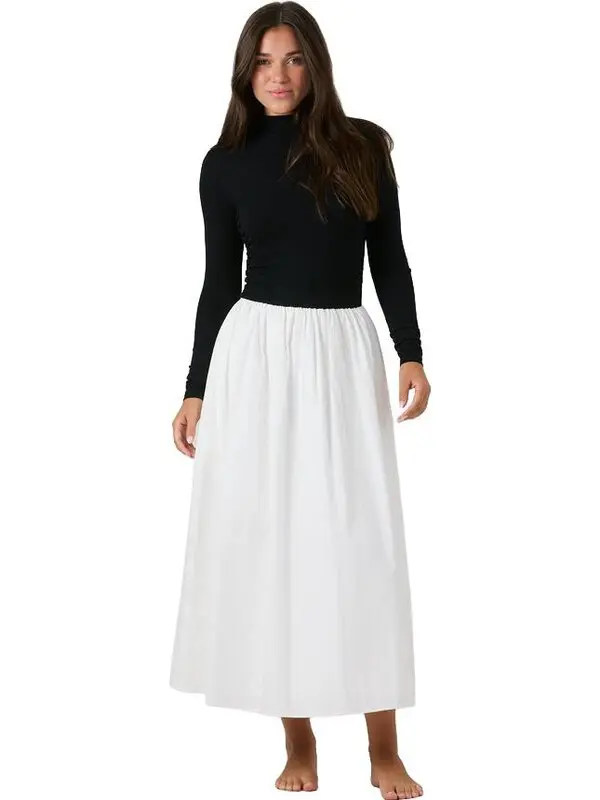 BY TESS COLLECTION Avery Midi Dress - Black/white